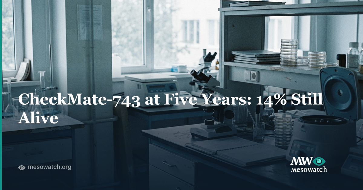 CheckMate-743 at Five Years: 14% Still Alive | MesoWatch
