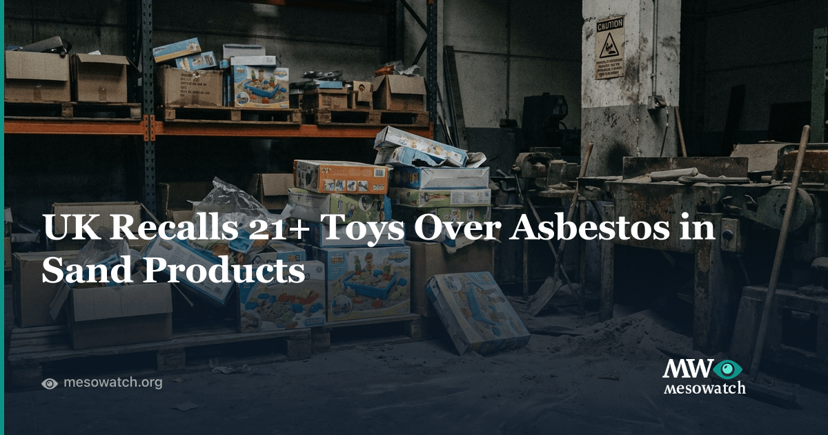 UK Recalls 21+ Toys Over Asbestos in Sand Products | MesoWatch